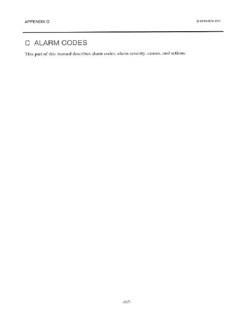 Alarm Codes PDF | PDF