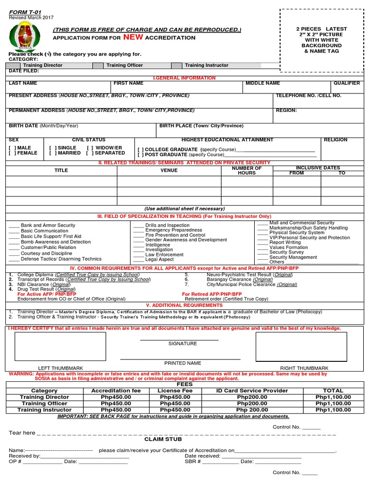Application for Security Accreditation | PDF | Diploma | Government