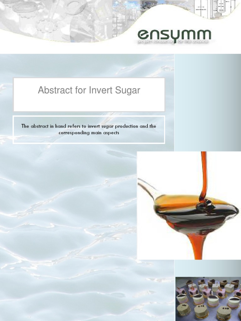 Invert Sugar for Food Industry | PDF | Sucrose | Fructose