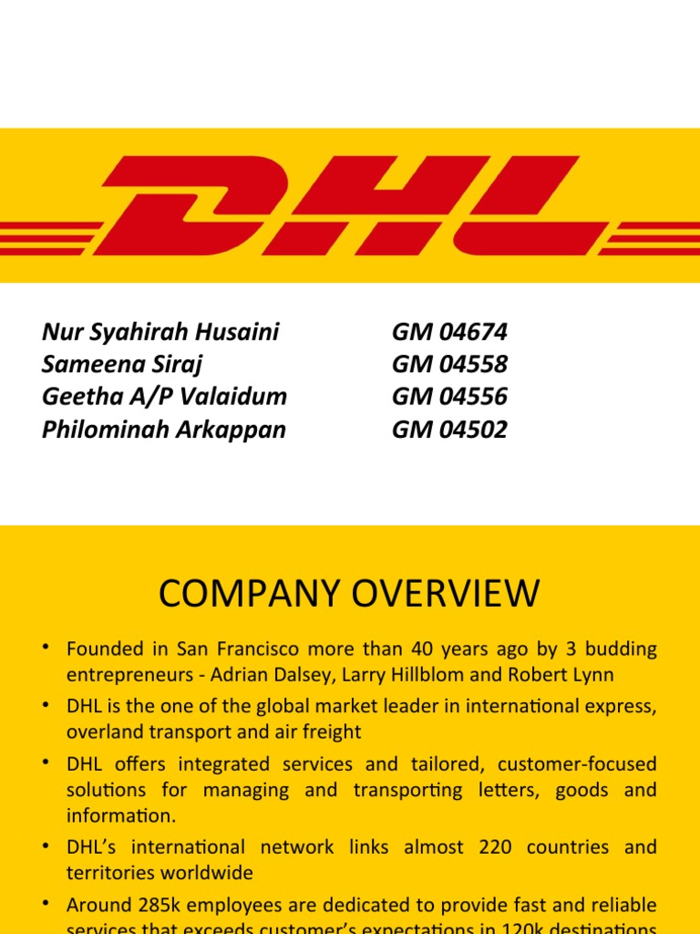 DHL Strategy Model | PDF | United Parcel Service | Strategic Management