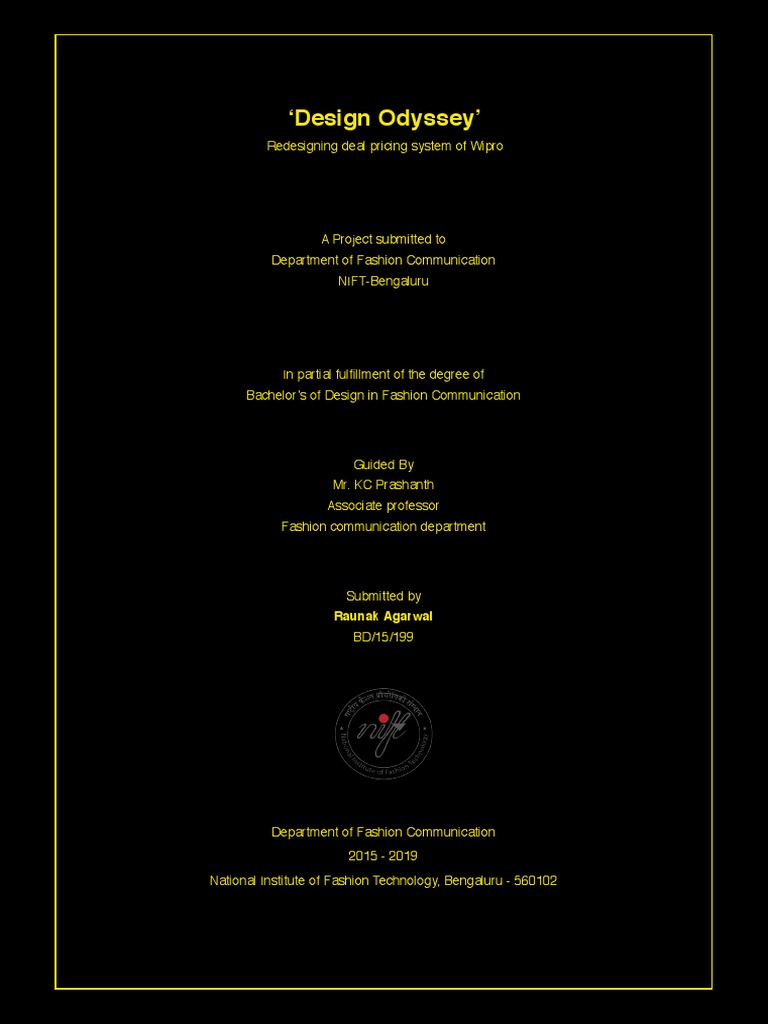 Design Odyssey - Redesigning Deal Pricing System of Wipro | PDF ...