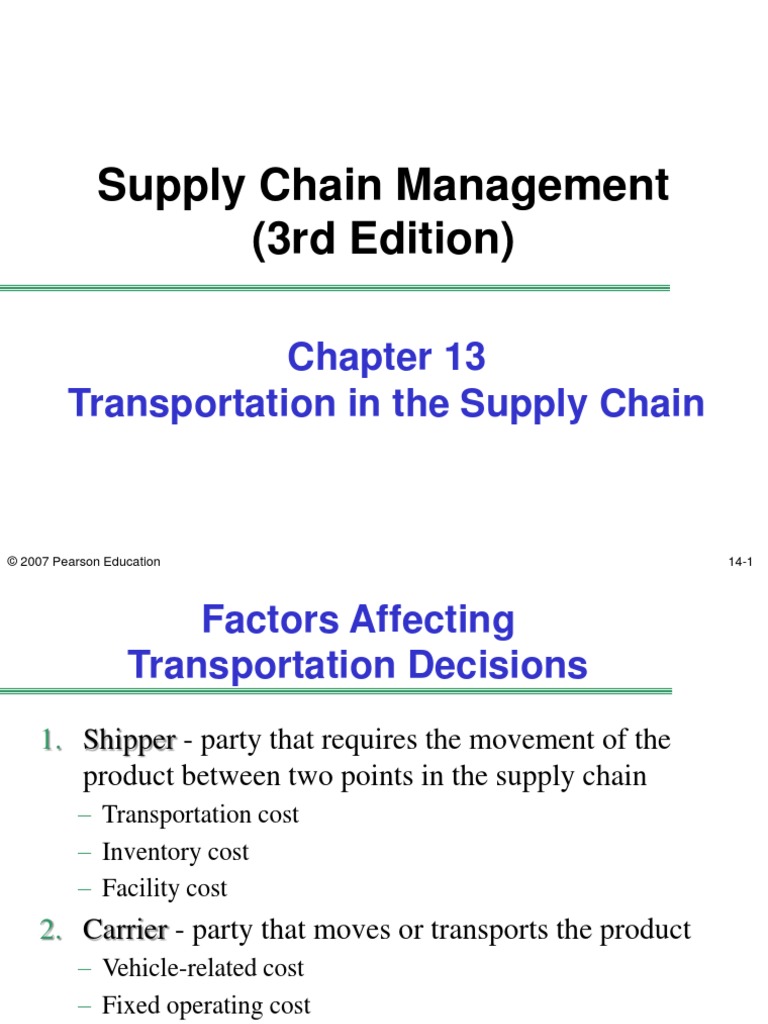 Chopra3 - PPT - ch13 Rev With Solutions | PDF | Service Industries ...