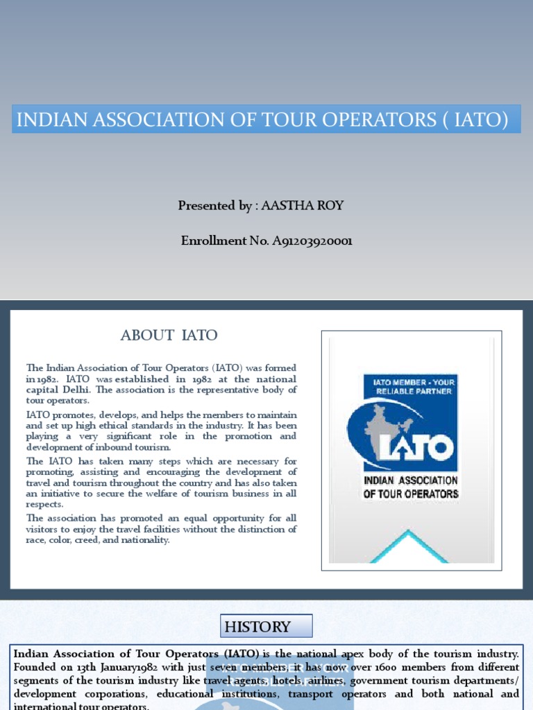 Indian Association of Tour Operators | PDF | Tourism | Policy