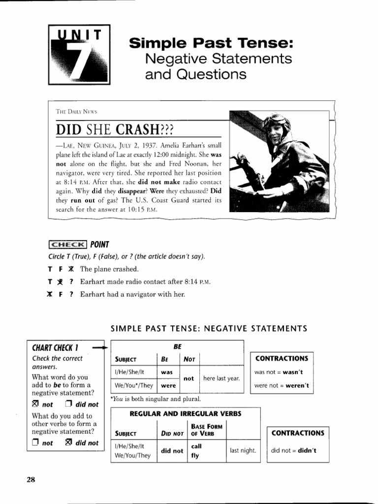 Past Tense Neg and Quest Gram Exp | PDF | Syntactic Relationships ...