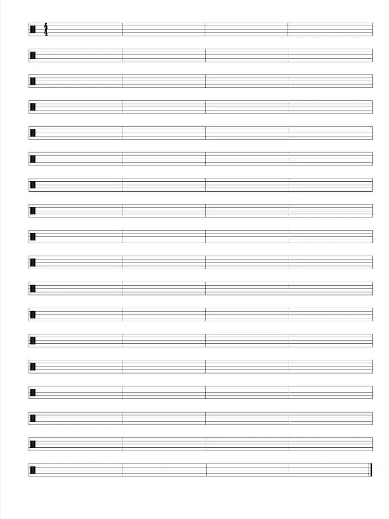 PDF Blank Drum Sheet Music - Compress PDF | PDF