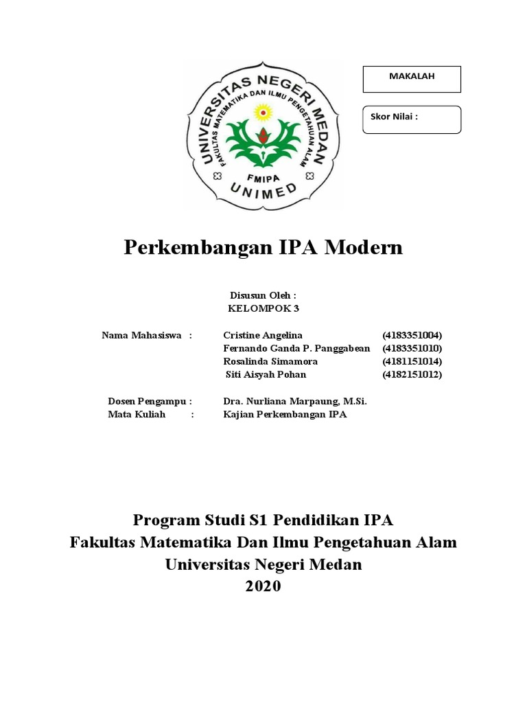Perkembangan IPA Modern | PDF | Sains & Matematika