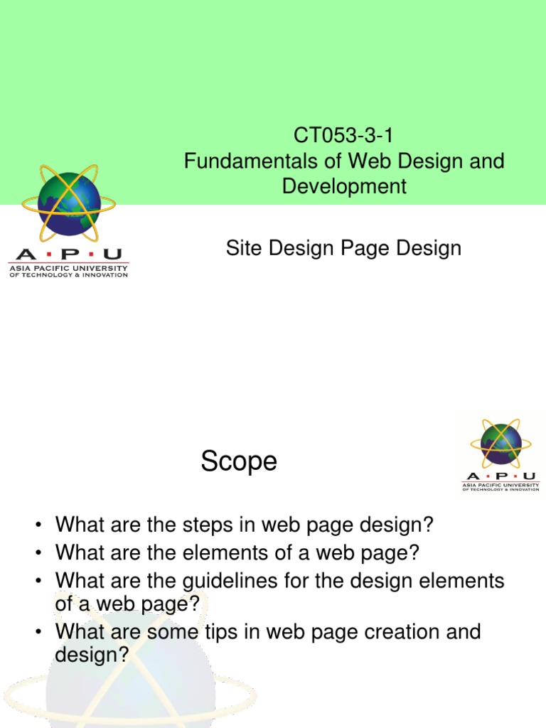02 Site Design Page Design | PDF | Web Design | Hyperlink