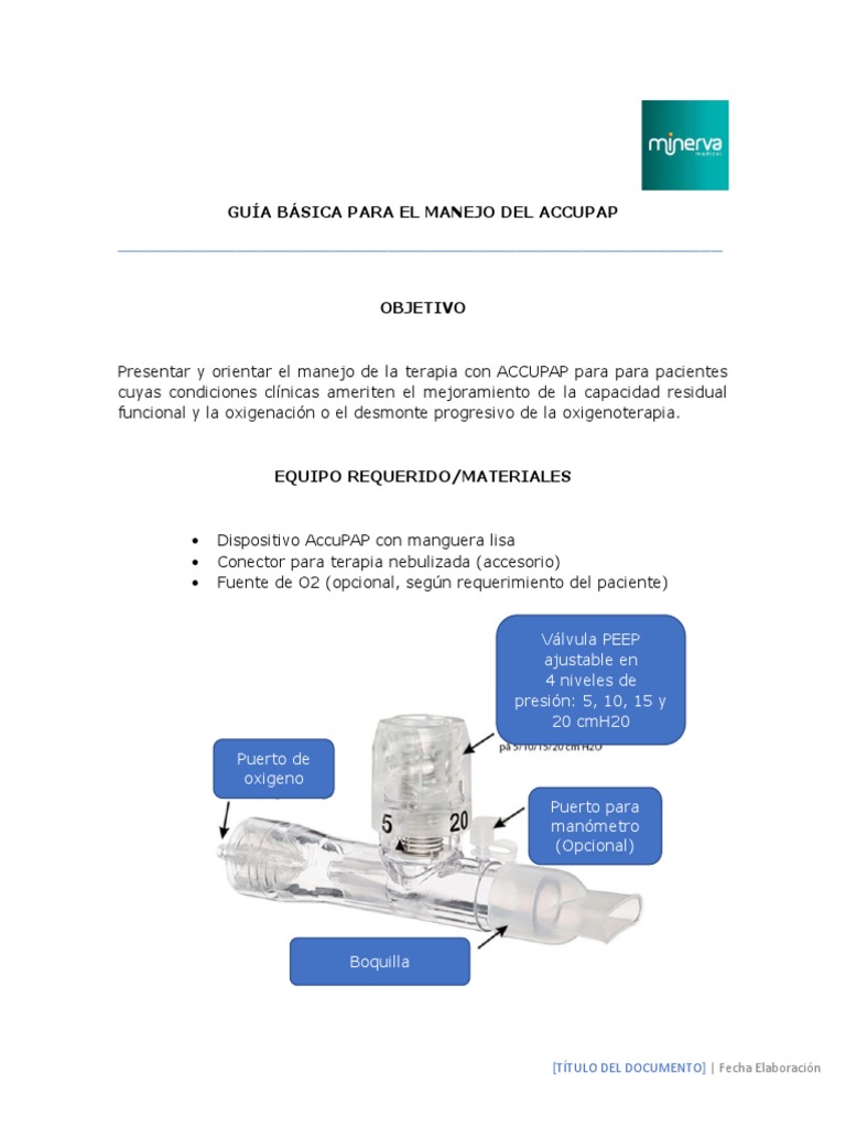 Guía Básica para El Manejo Del Accupap | PDF | Asma | Neumología