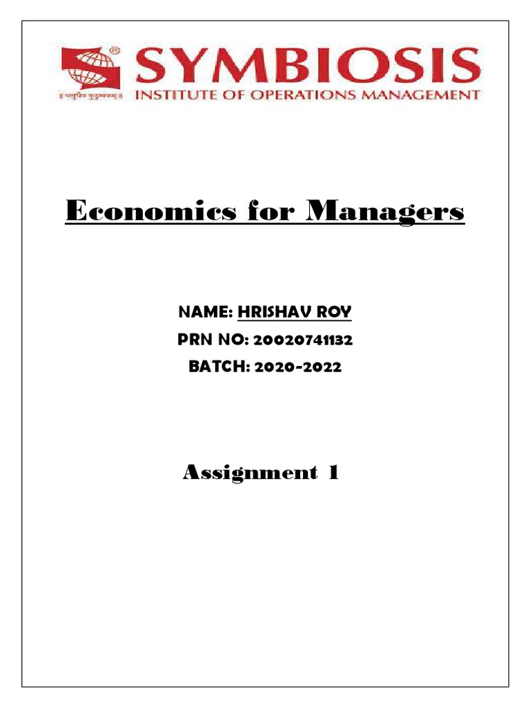 Eco Assignment PDF | PDF | Social Science | Wellness