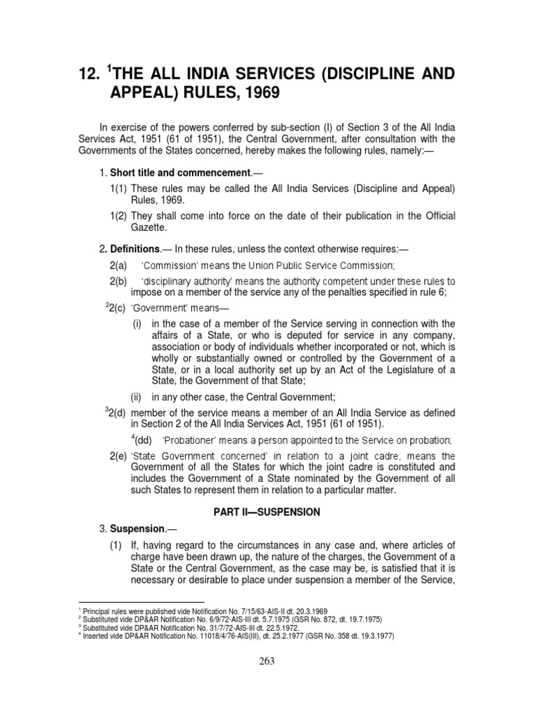 AIS Discipline and Appeal Rules Overview | PDF | Pension | Retirement