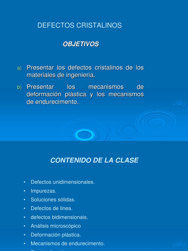 Defectos Cristalinos | PDF | Dislocación | Cristalografía