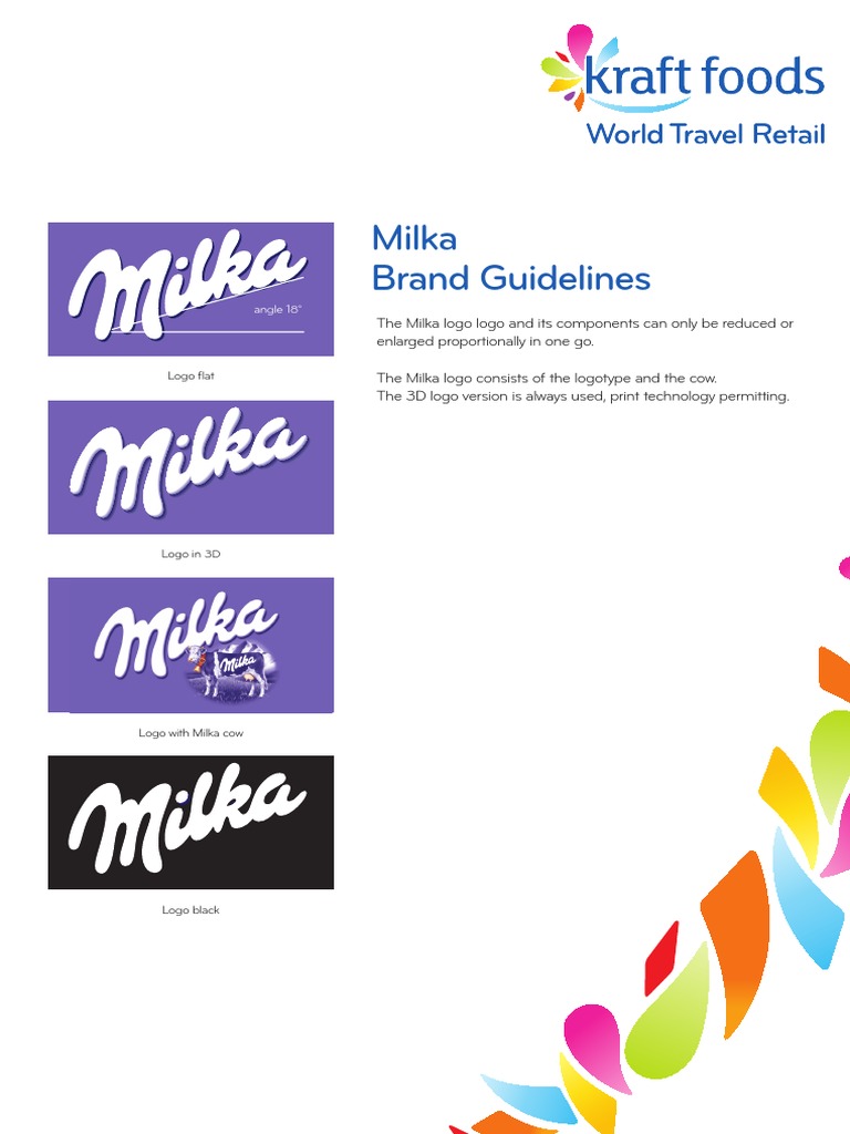 Milka Brand Guidelines: Angle 18° | PDF
