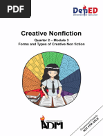 Creative Nonfiction: Quarter 3 - Module 4: Principles, Elements, and ...