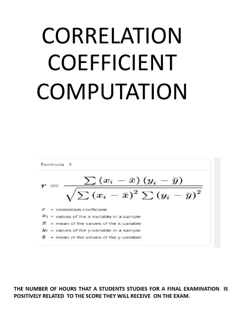 Correlation and Coefficient | PDF