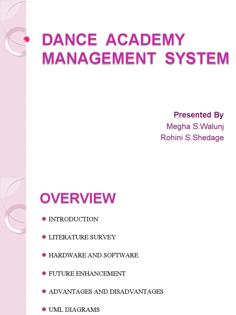 Dance Academy Management System: Presented by | PDF | Cross Platform ...