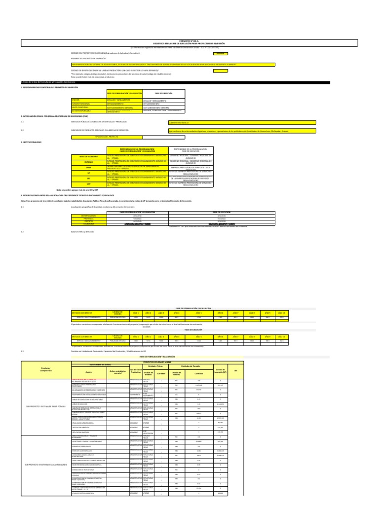FORMATO 8A - 2019 Diciembre | PDF | Saneamiento | Alcantarillado