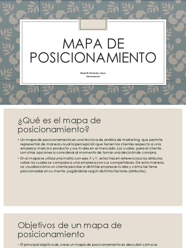 Mapa de Posicionamiento | PDF | Marca | Mercado (economía)