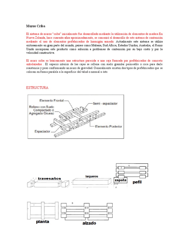 Muros Criba: Diseño y Aplicaciones | PDF | Fundación (Ingeniería ...