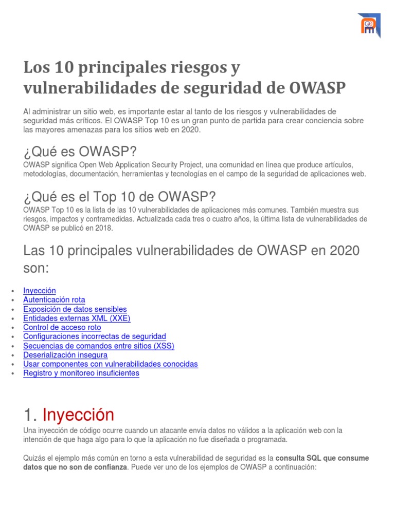 OWASP Top 10 Vulnerabilidades 2020 | PDF | Transport Layer Security | Script Java