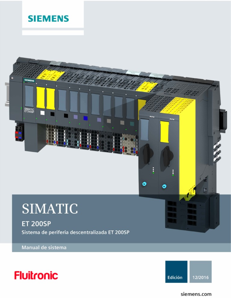 Siemens Simatic Et200sp Pdf Pdf Descargar Internet