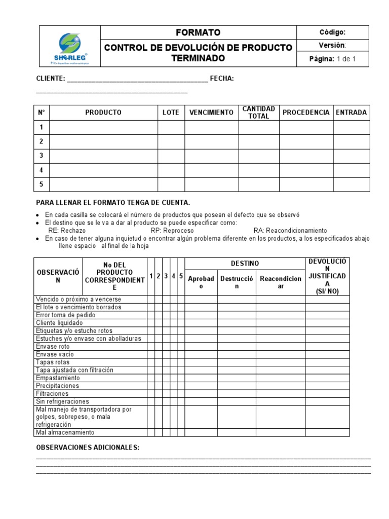 RCC Formato de Devolucion | PDF | Informática | Informática y tecnología de la información
