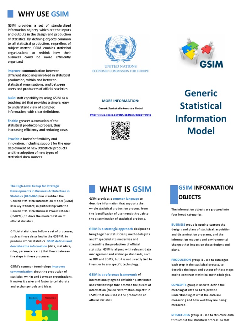 Generic Statistical Information Model: Why Use | PDF | Official ...