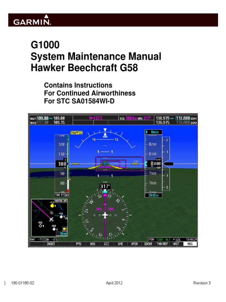 G1000 System Maintenance Manual Hawker Beechcraft G58 | PDF ...