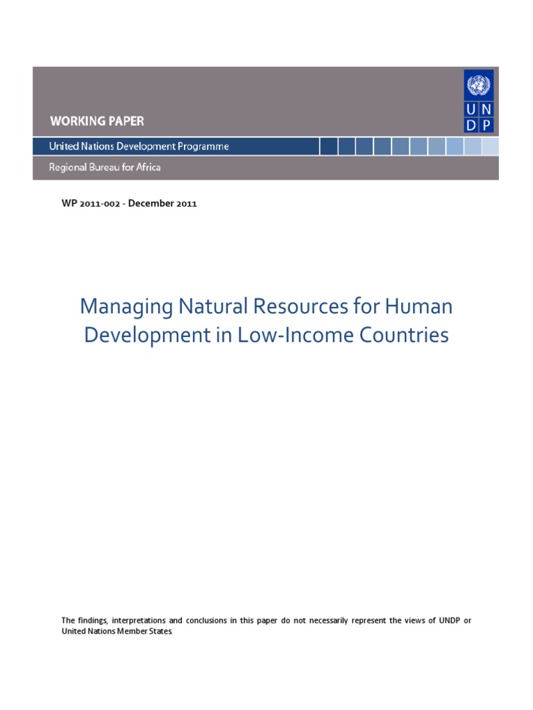 Natural Resources Low-Income Countries | PDF | Wealth | Resource