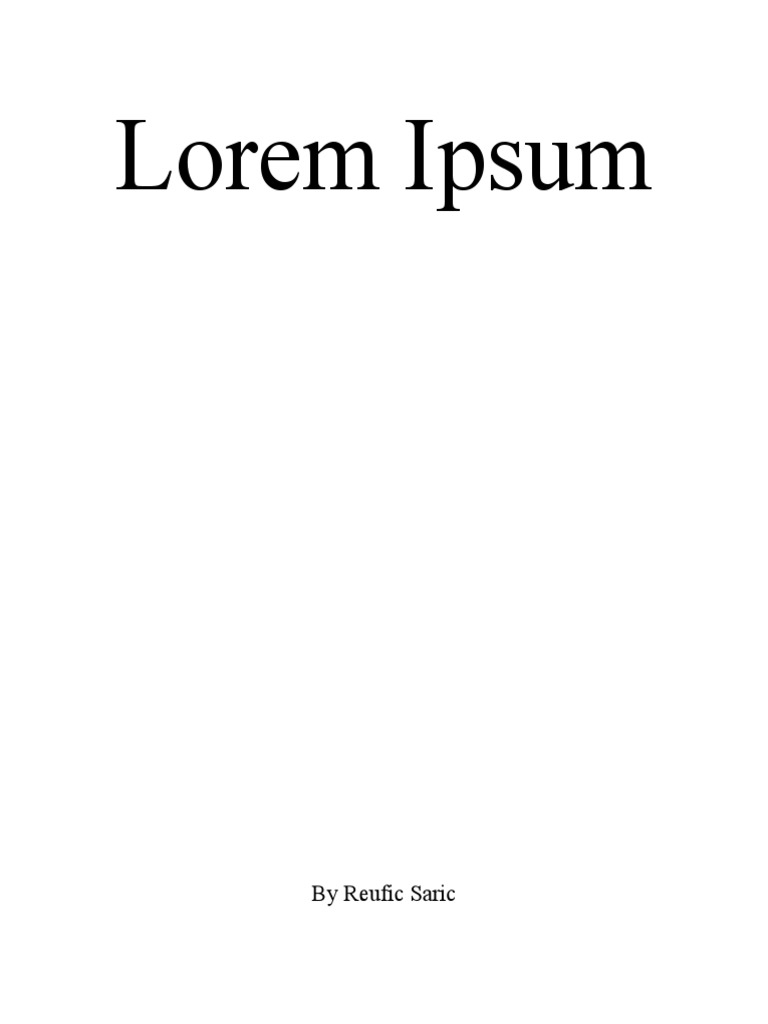 Lorem Ipsum PT1 | PDF