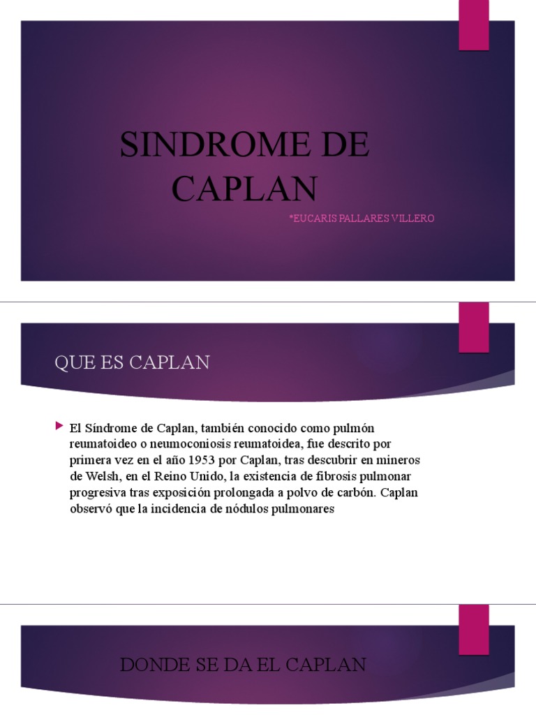 Sindrome de Caplan | PDF