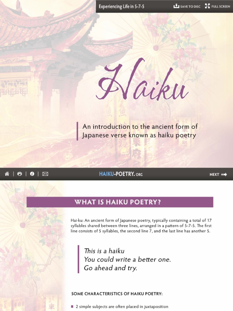 Haiku Booklet PDF | PDF