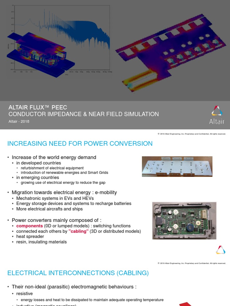 Altair Flux™ Peec Conductor Impedance & Near Field Simulation | PDF ...