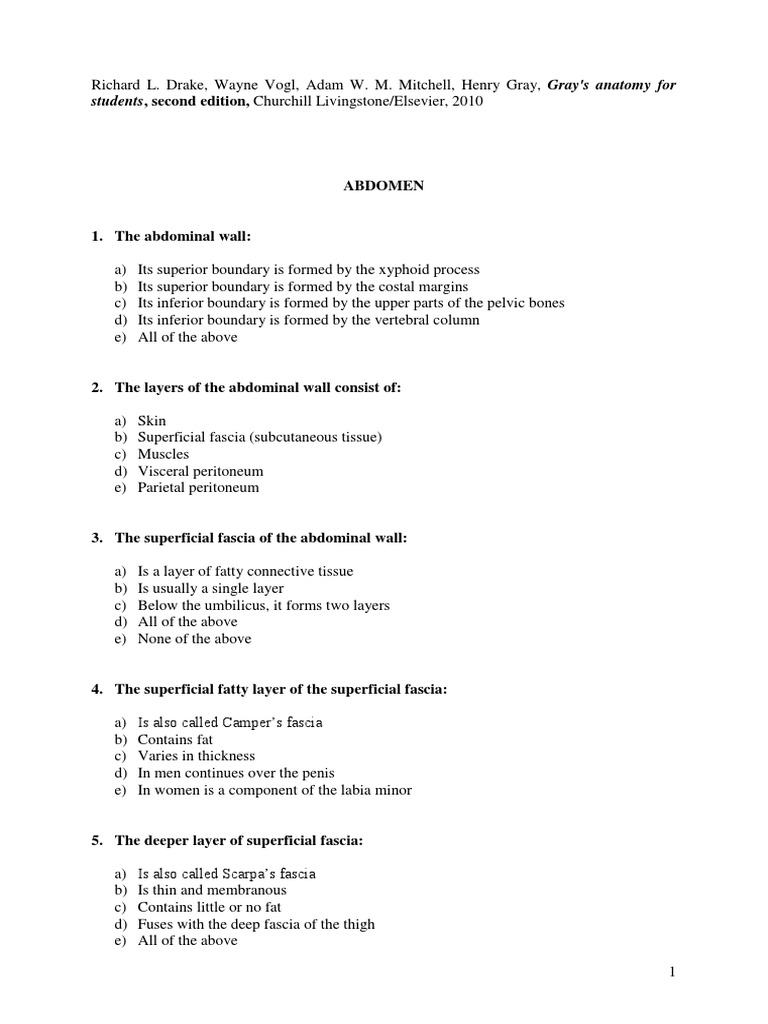 ANATOMY Multiple Choice Questions 2012 PDF | PDF | Kidney | Large Intestine