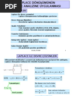 Laplace Dönüşüm Tablosu PDF | PDF
