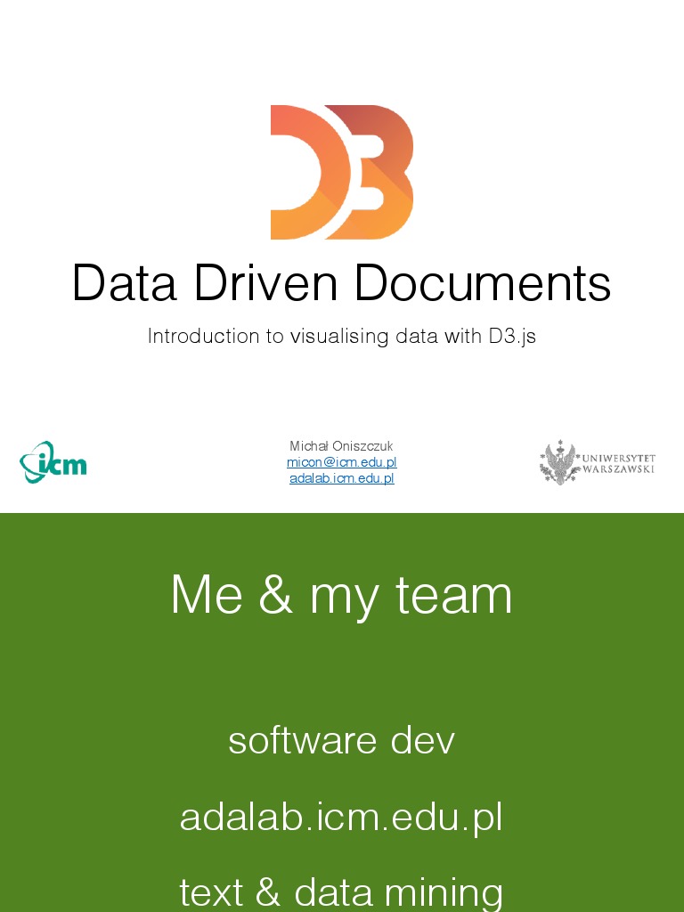 Data Driven Documents: Introduction To Visualising Data With D3.js | PDF | Web Development ...