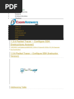 1.3.6 Packet Tracer Configure SSH | PDF | Secure Shell | Password