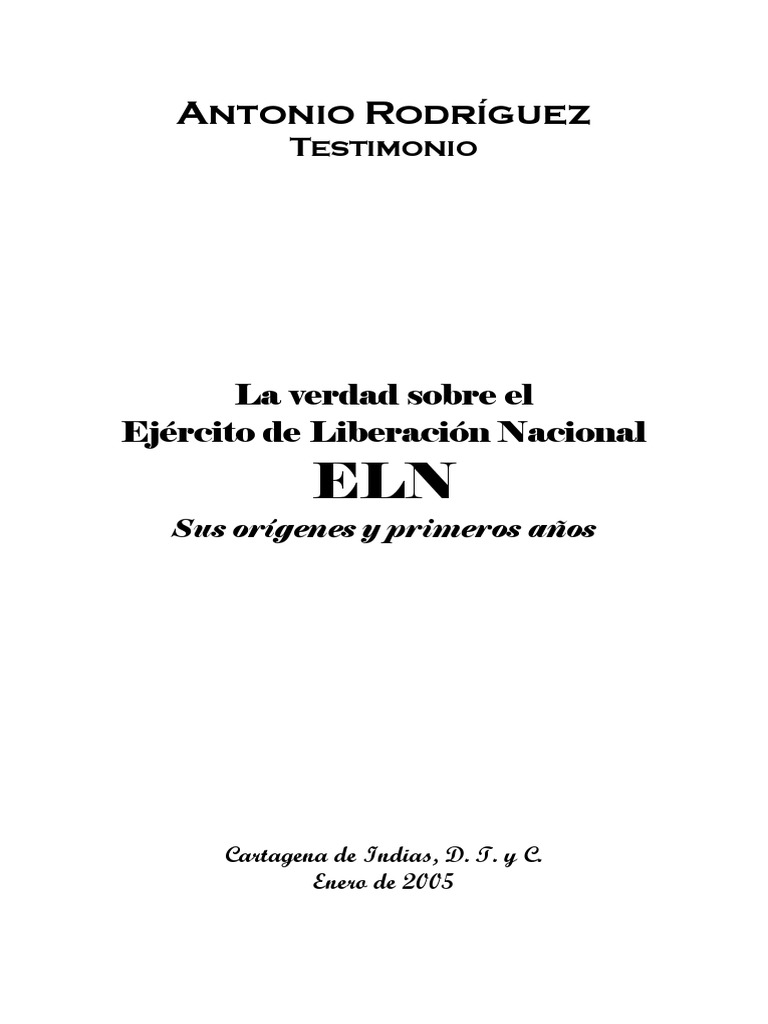 La Verdad Sobre El Eln | PDF | Cuba | Che Guevara