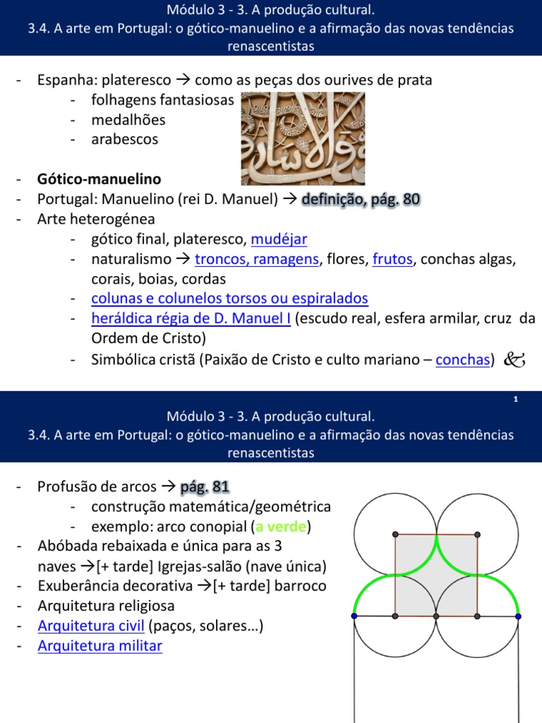 Arte Manuelina e Renascimento em Portugal | PDF | Renascimento | Escultura