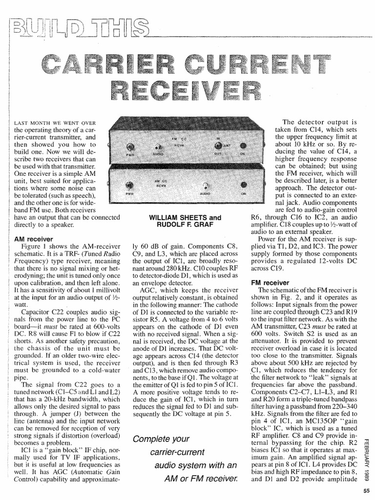 A Guide to Building Carrier Current Audio Transmission Systems Using AM ...