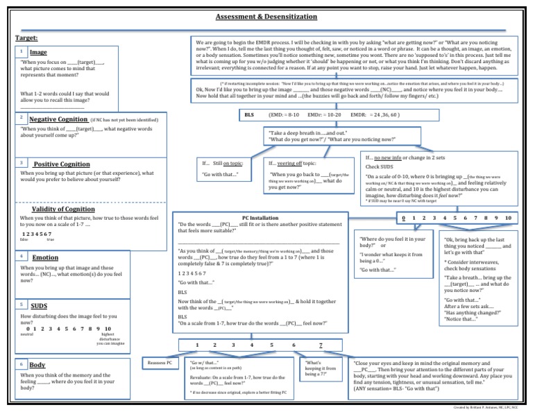 During Session EMDR Flow | PDF | Eye Movement Desensitization And ...