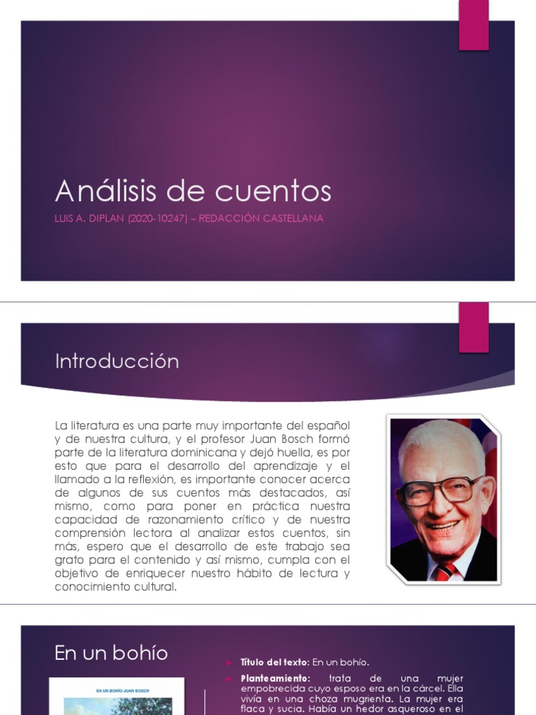 Análisis de Cuentos - Redacción Castellana PDF | PDF | Autor | Moralidad