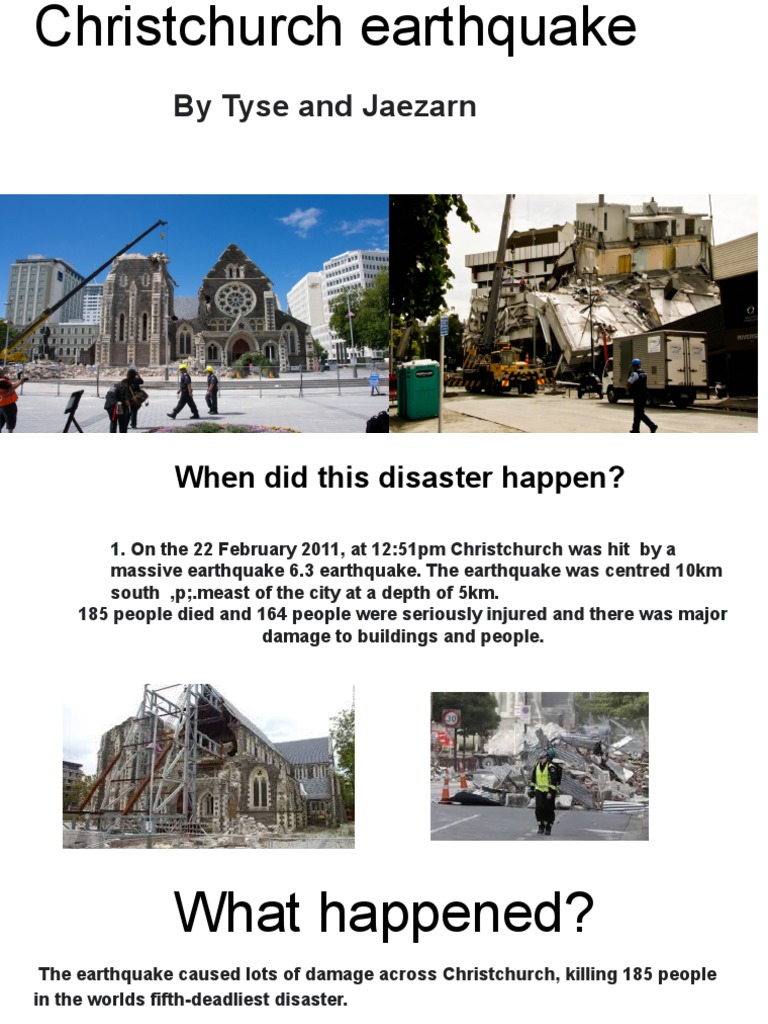 Christchurch Earthquake | PDF | Social Science