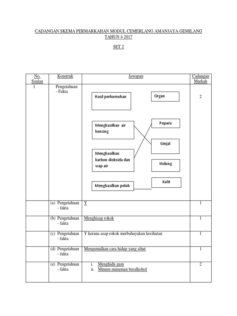 Skema SC Set 2 T4 PDF | PDF