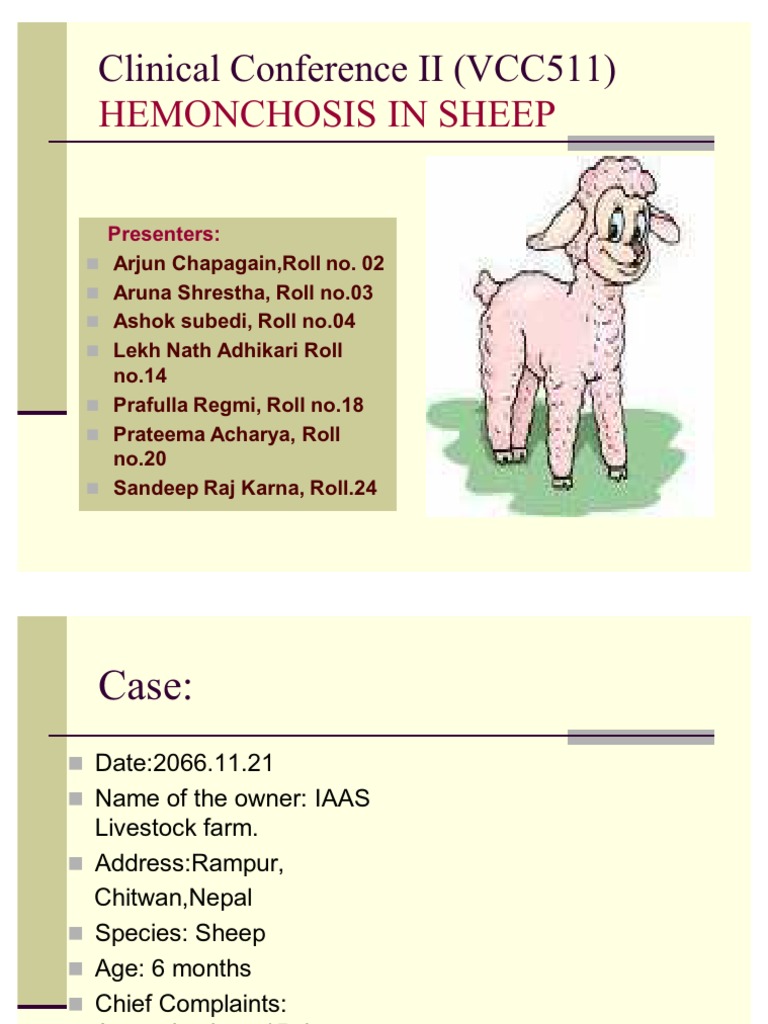 Haemonchosis in Goat | PDF | Medicine | Animals And Humans