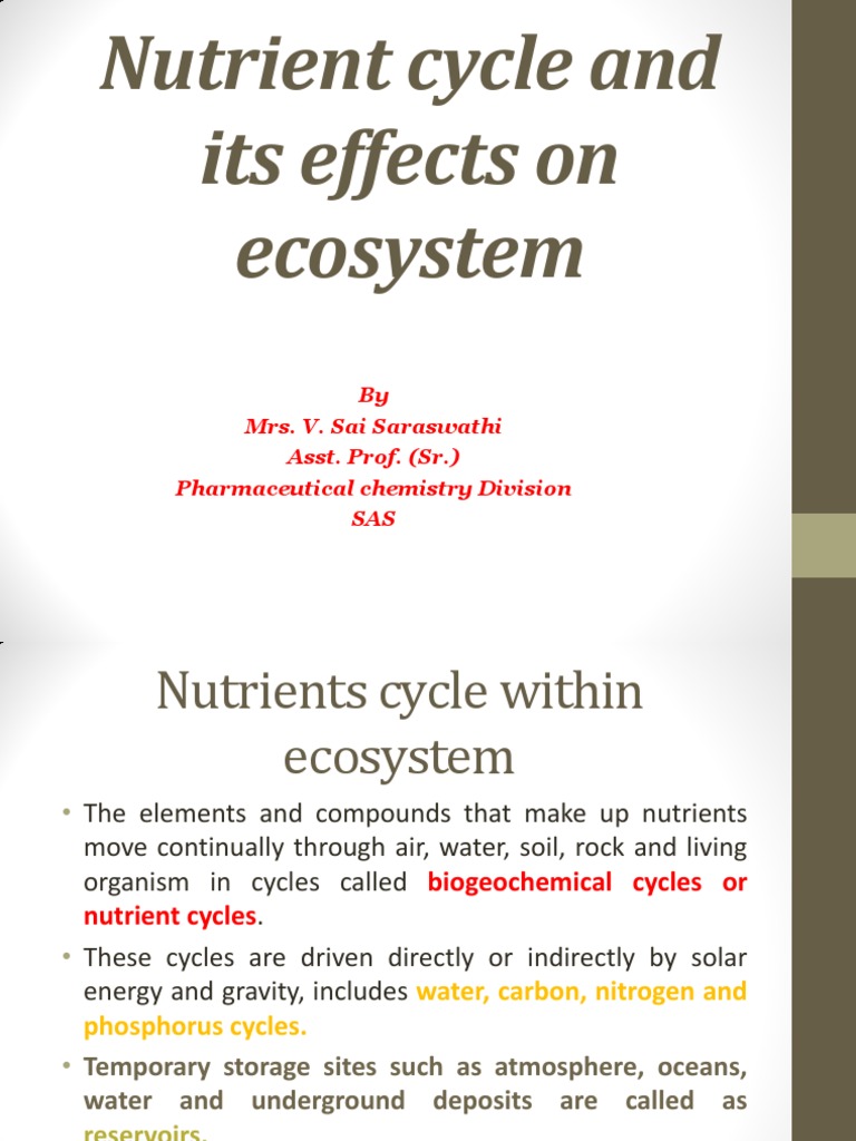 4 - 30-JAN-2017 - RM001 - Nutrient Cycle | PDF | Water Cycle | Soil