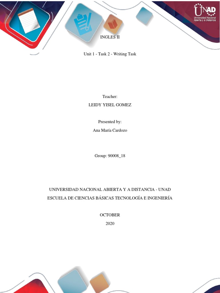 Unit 1 - Task 2 - Writing Task | PDF | Vacaciones o vacaciones | Asia