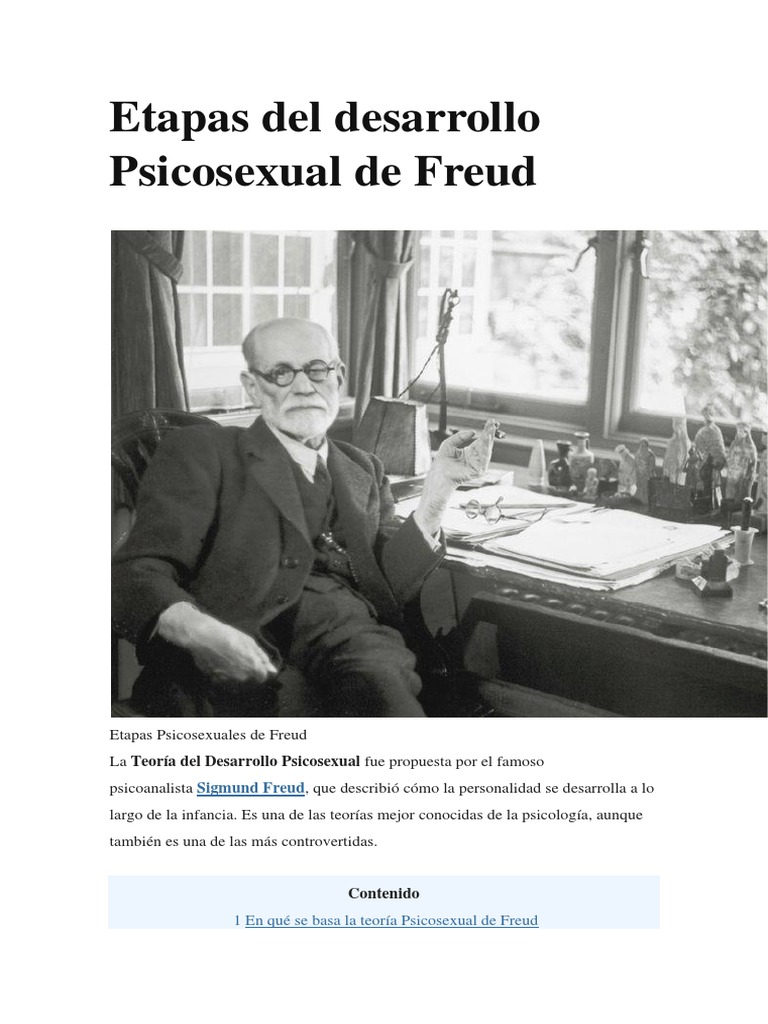 Etapas Del Desarrollo Psicosexual de Freud | PDF | Ciencias del comportamiento | Psicoanálisis