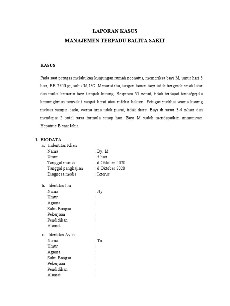 LAPORAN KASUS MTBM Dan SAP | PDF