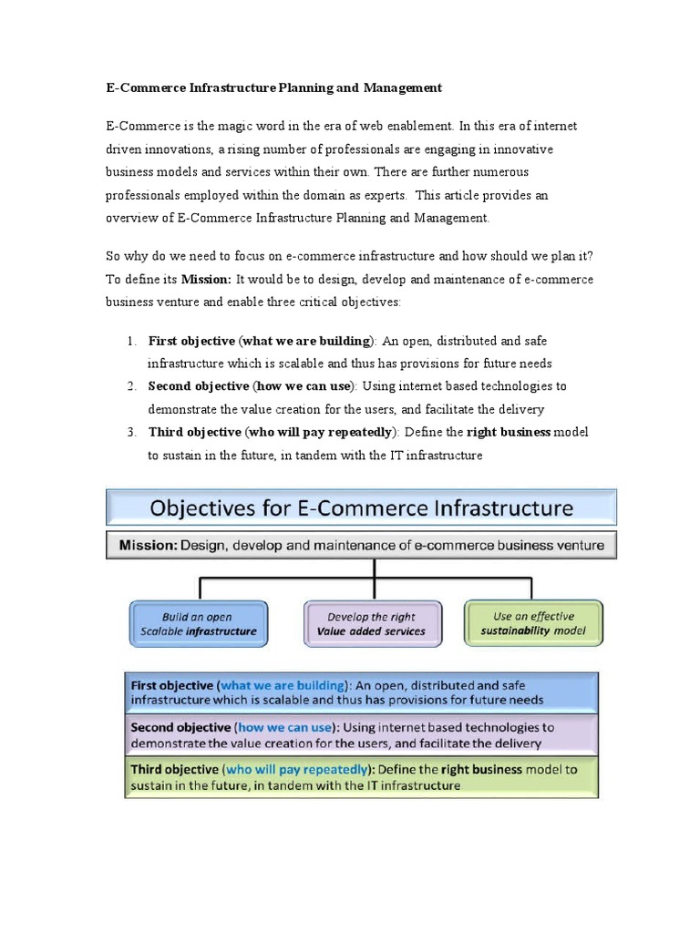 E-Commerce Infrastructure Planning and Management | PDF | Internet ...