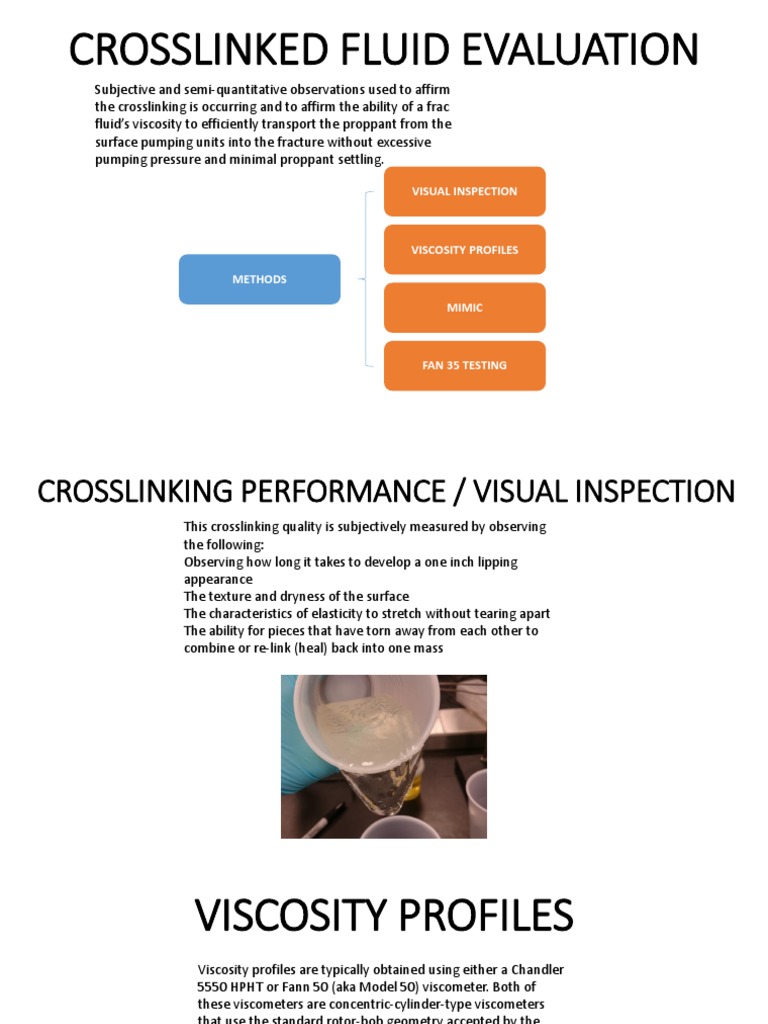 Crosslinked Fluid Evaluation: Visual Inspection | PDF